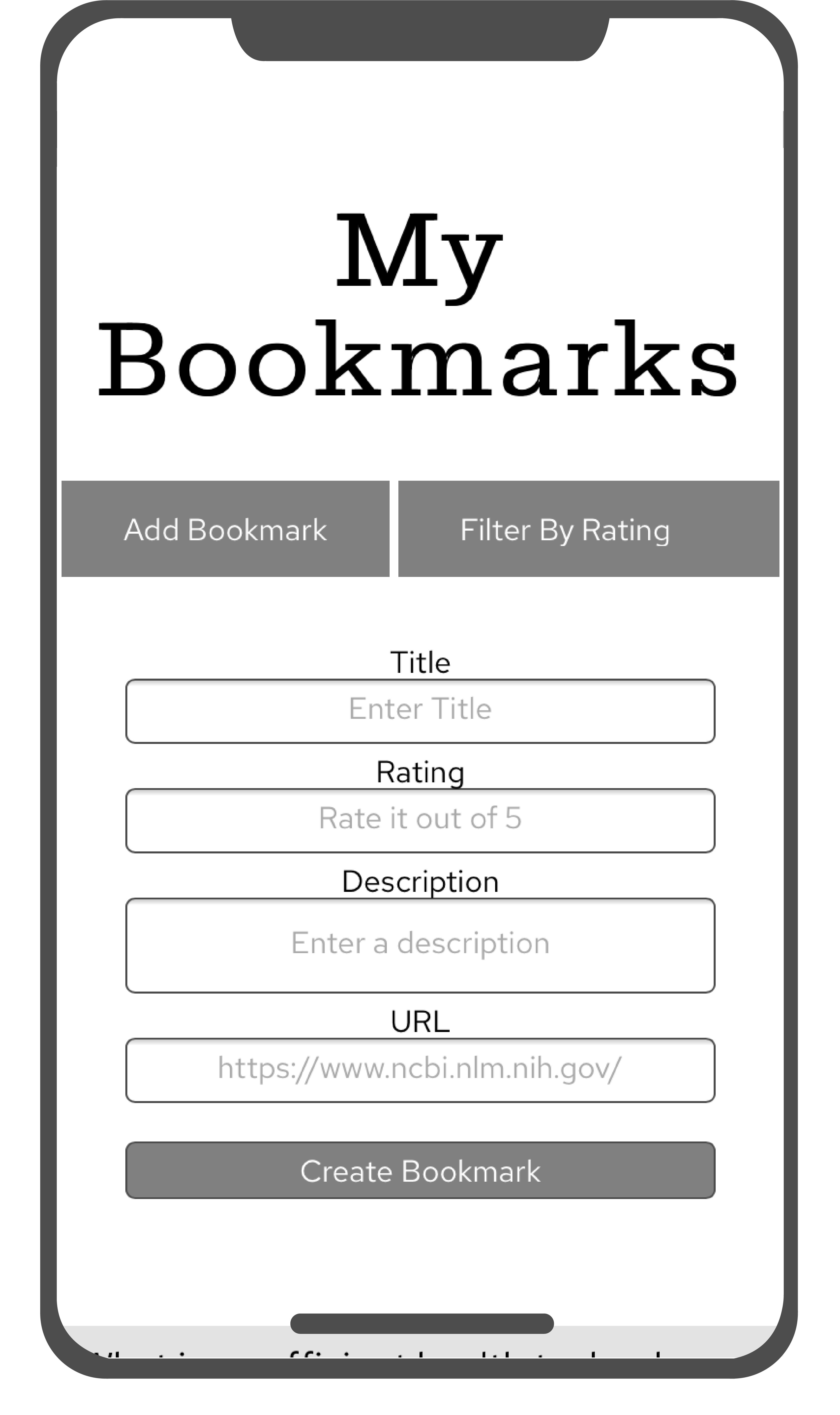 HTML wireframe